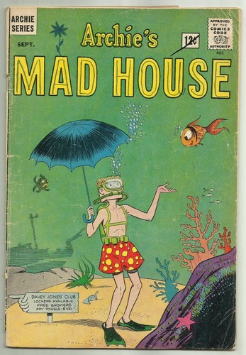 ARCHIE'S MAD HOUSE #28 (Early Sabrina Story, Black Adam Homage?) Archie ...