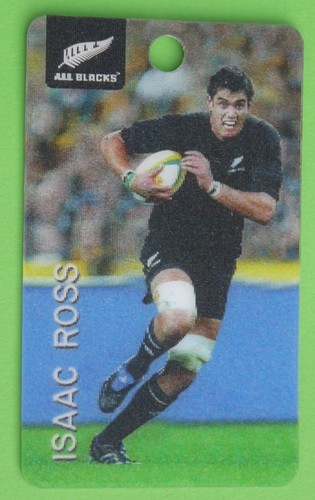 WEET BIX CARD HOLOGRAMME 2010 RUGBY NEW ZEALAND ALL BLACKS ISAAC ROSS ...