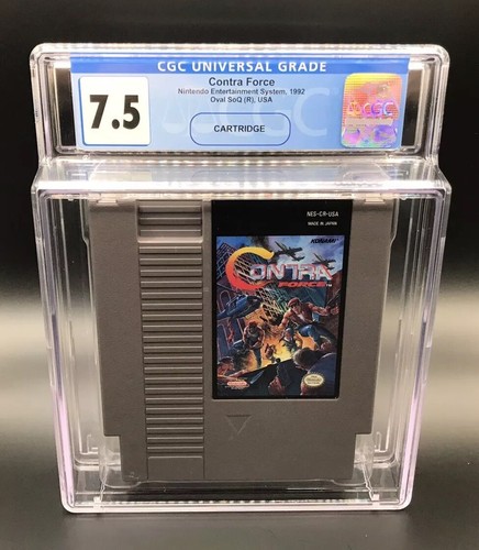 CONTRA FORCE Nintendo NES - Oval SoQ R USA ~ CGC GRADE 7.5 NOT VGA WATA ...