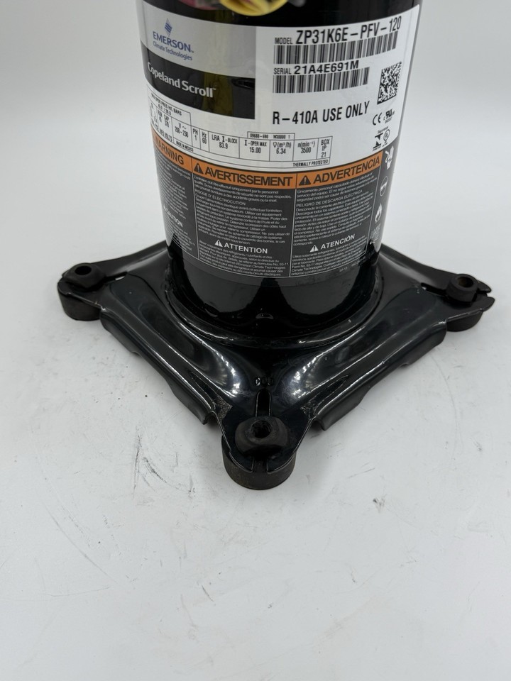 ZP31K6E-PFV-130 Copeland Scroll Compressor ZP31K6E-PFV-830 ZP31K5E-PFV ...