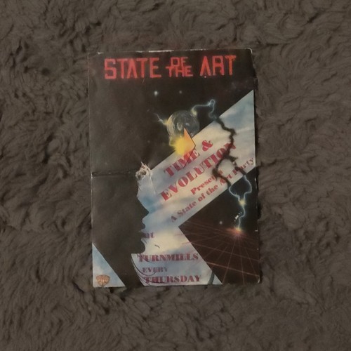 Time + Evolution State Of Art Rave Flyer, A6, Old Skool Acid House Rave ...