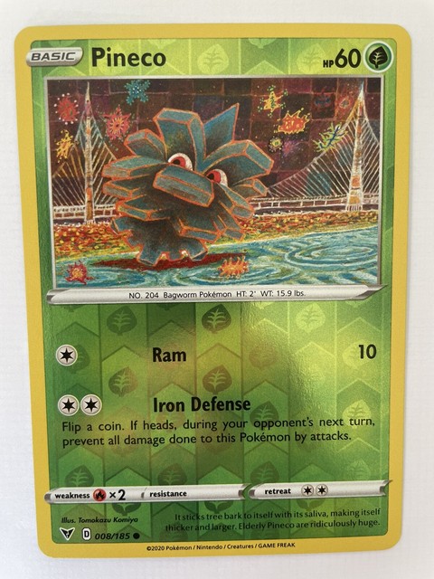 Pokémon TCG Pineco Vivid Voltage 008/185 Reverse Holo Common for sale ...