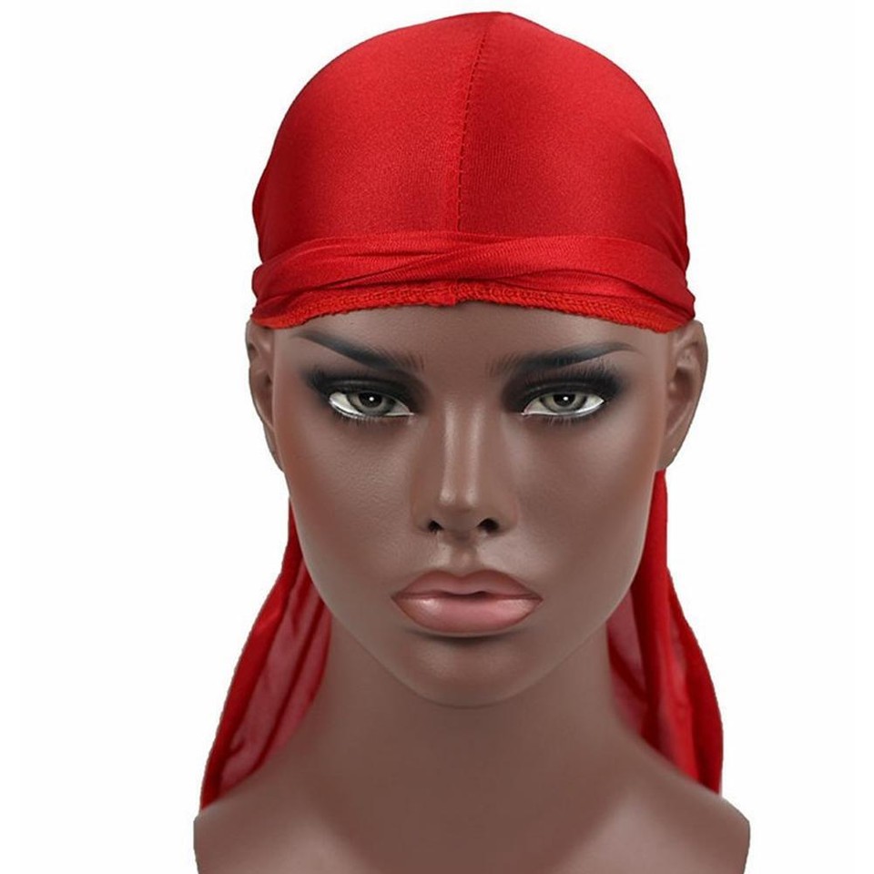 1PCS Men's Durag Du-rag Bandana Sport Du Rag Scarf Head Rap Tie Down ...