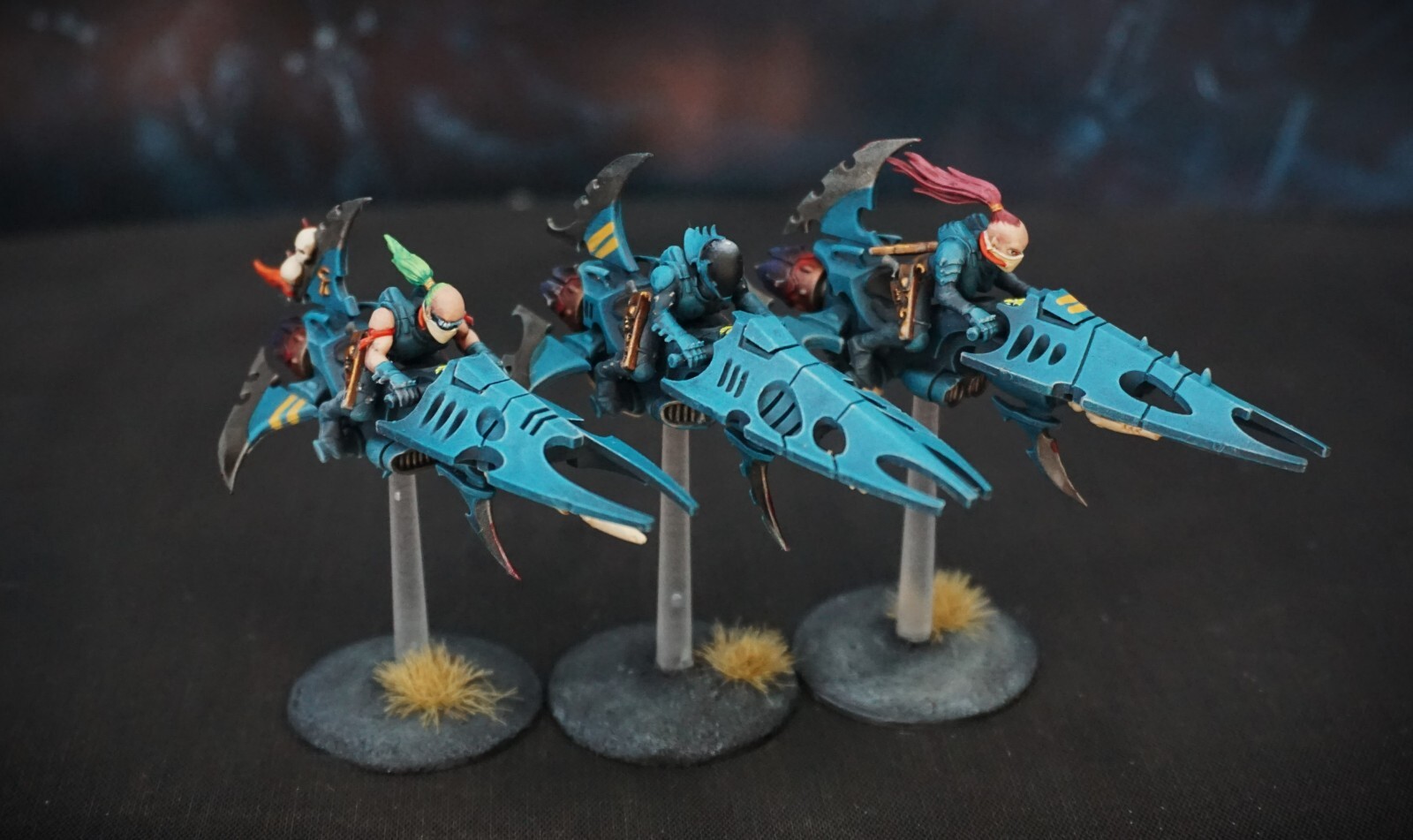 Reavers painted Warhammer 40k Drukhari Aeldari Craftworld Corsair ...