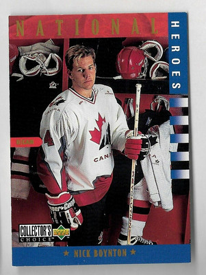 NICK BOYNTON 1997 COLLECTOR'S CHOICE NATIONAL HEROES ROOKIE INSERT CARD ...