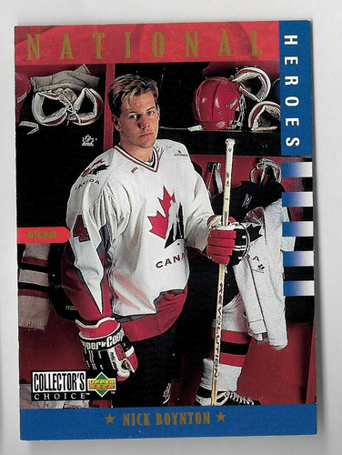 NICK BOYNTON 1997 COLLECTOR'S CHOICE NATIONAL HEROES ROOKIE INSERT CARD ...