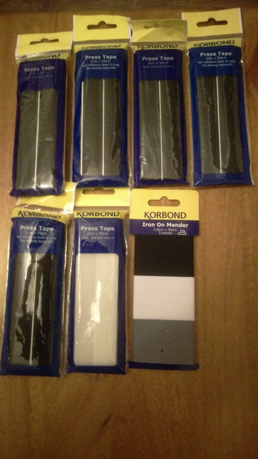 Korbond Press Tape Iron on Mender Job Lot | eBay