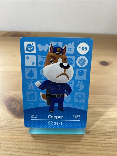 Carte nintendo Amiibo Animal Crossing - 105 - MARET / COPPER [EUR ...