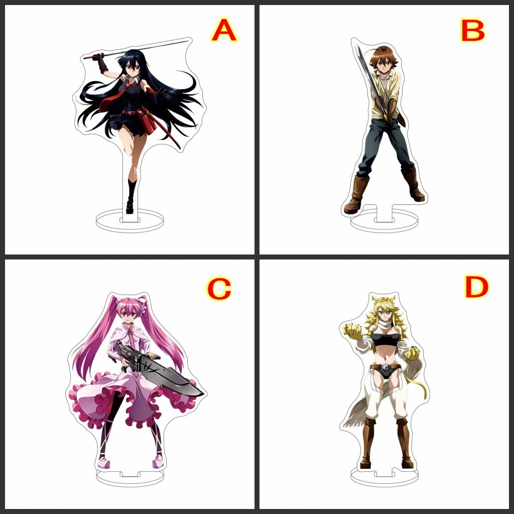 Akame ga KILL Cosplay Acrylic Fashion Stand Figure Desktop Anime Decor ...