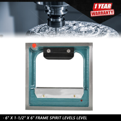 6" X 1-1/2" X 6" HIGH PRECISION FRAME SPIRIT LEVELS LEVEL | eBay