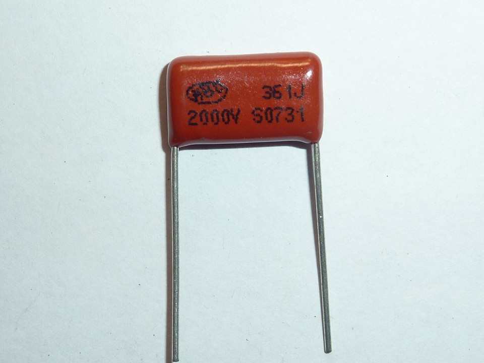 200PCS CBB81 361J 2000V 0.36NF 360pF P15 Metallized Film Capacitor | eBay
