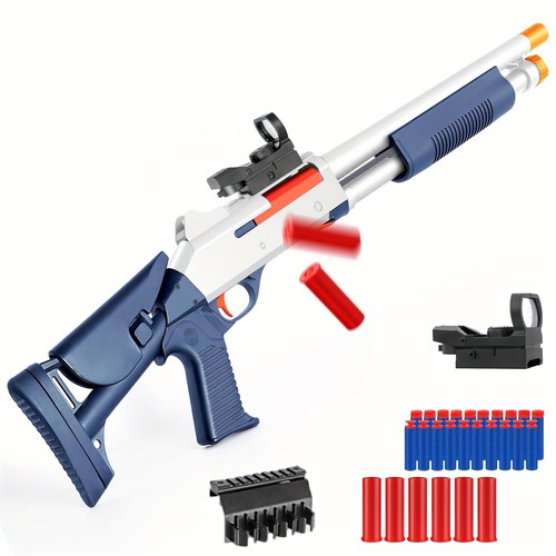 Realistic Soft Bullet Toy Gun Shell Ejecting EVA Foam Blaster Pistol ...