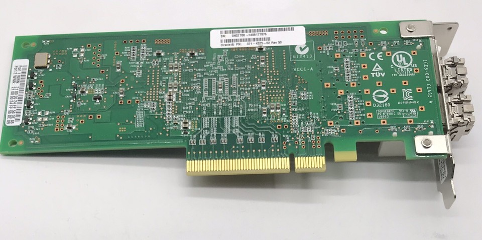 Sun QLogic Dual FC 8Gb Fibre Channel HBA Card QLE2562 371-4325 PCIe x8 ...