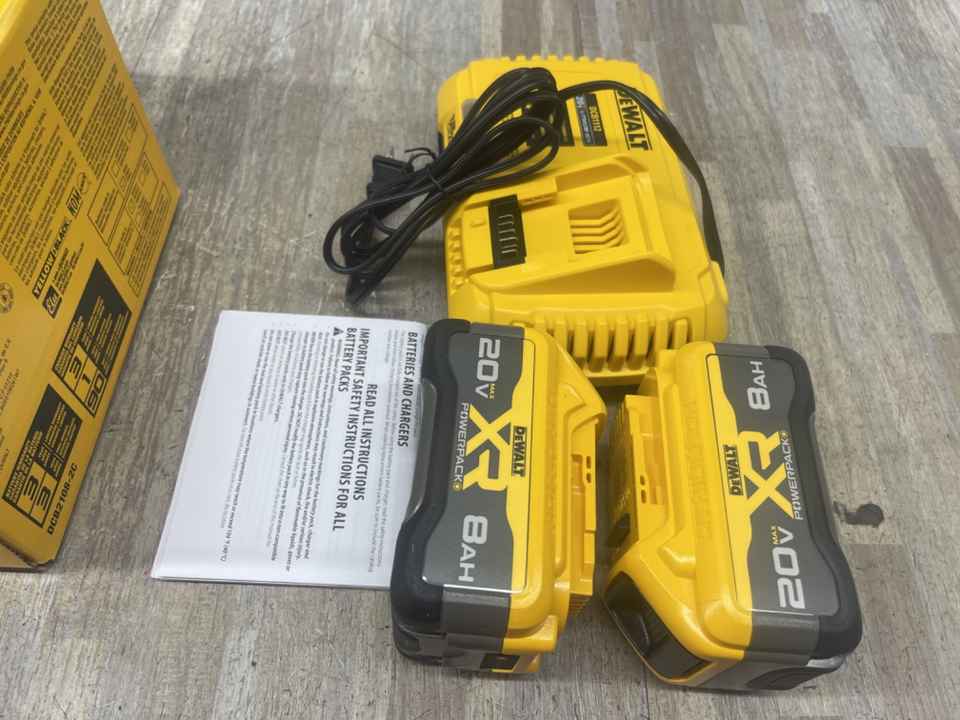 2pk Kit Dewalt DCB2108 PP 20V Max XR 8.0Ah Lithium Ion Batteries ...