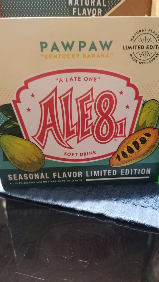 Ale-8 Pawpaw One Limited Edition Paw paw Soda 12 Ounces Unopened, ONE ...