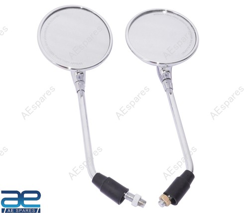 For Royal Enfield Classic 350cc 500cc Side Rear View chrome Mirror OVRM ...