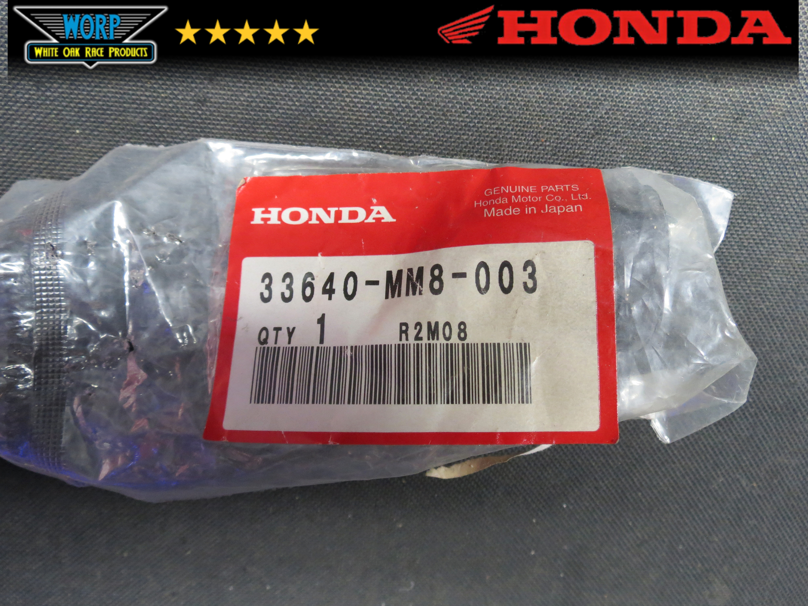 OEM NOS Honda Front Turn Signal Stem Stay 33640-mm8-003 for Vt1100 for ...