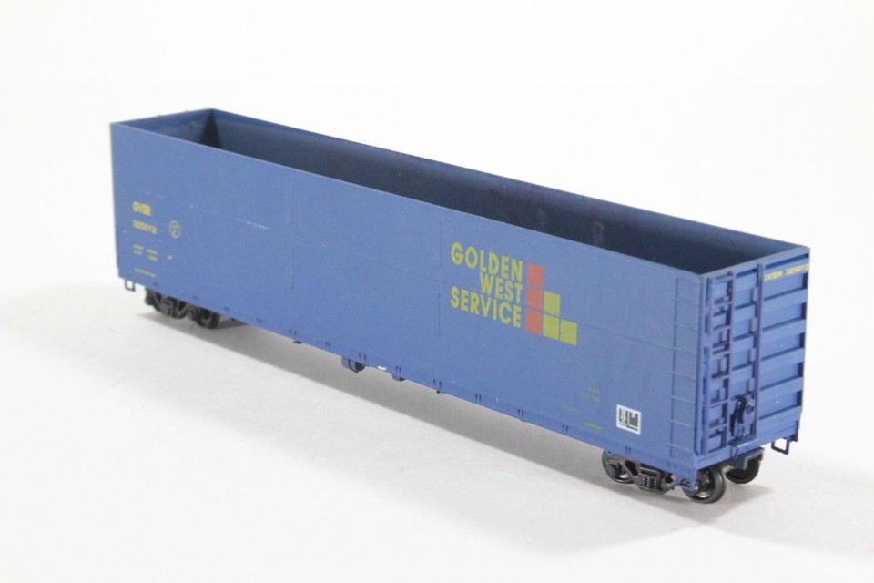 HO E&C Shops Golden West Service 60ft FMC Wood Chip Gondola #325012 Bad Paint | eBay