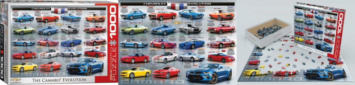 Eurographics Puzzles Chevrolet Camaro Evolution Puzzle - 1000 Piece ...
