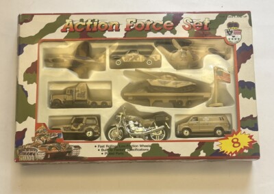 A117 Vintage Action Force Military Die-Cast Set of 8 (Truck, Tanks ...