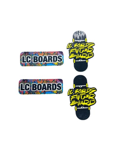 LC BOARDS FINGERBOARD MINI DECK STICKERS LOT OF 4 | eBay