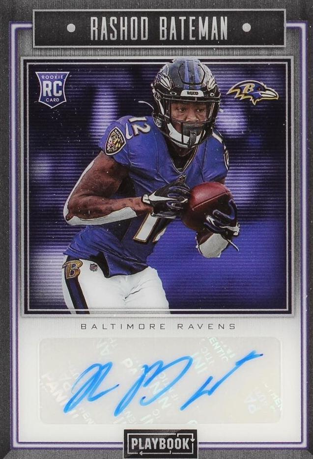 2021 Panini Playbook - Rookie Signature Locker Rashod Bateman #RL-RBA ...