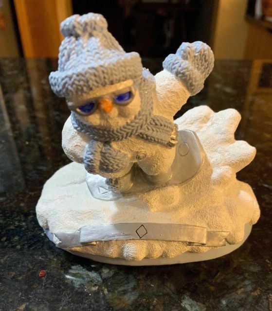 Encore Group Snow Buddies Collection Slick Snowboardin Snowman Figurine ...