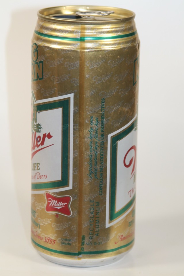 Miller High Life King Kan Beer Can - 32oz | eBay
