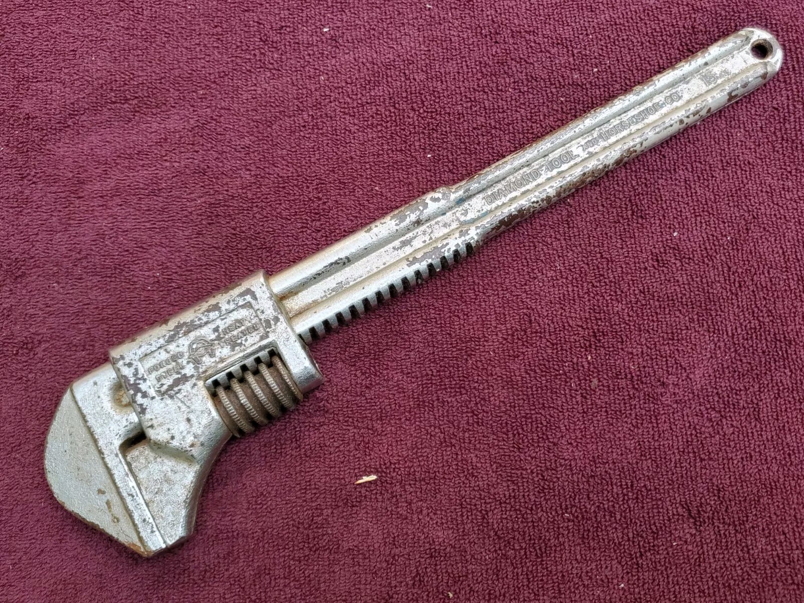 Vintage Diamond Tool & Horseshoe Co. 15" Adjustable Monkey Wrench | eBay