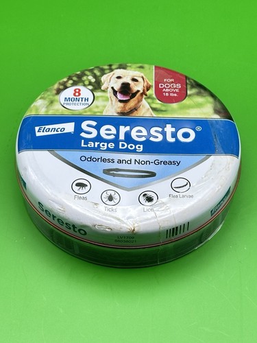 GENUINE SERESTO by Elanco LARGE DOG Flea & Tick Collar Lasts 8 months ...