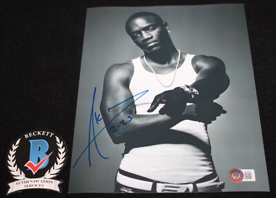 Akon signed 8 x 10, Konvicted, Freedom, Beckett BAS BL16932 | eBay