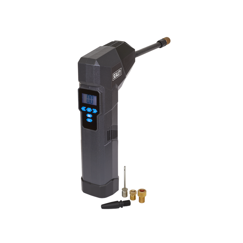 Sealey CTI120 Portable Compressor Pump Rechargeable Tyre Inflator ...