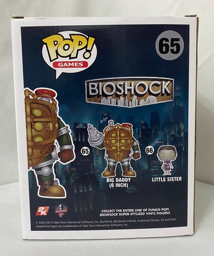 Funko Pop! Vinyl 6 in: BioShock - Big Daddy (6 inch) - Funko Shop (Exclusive) #65 for sale ...