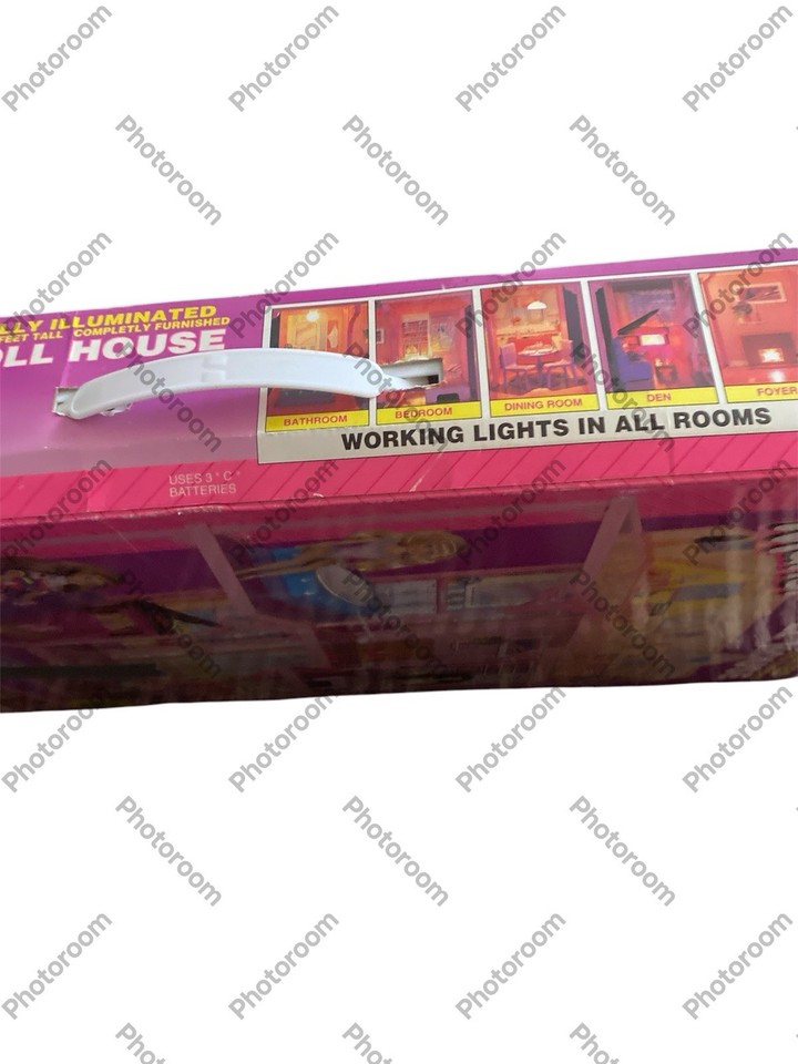 Super Rare 1993 meritus country manor barbie doll house Vintage Hard To ...