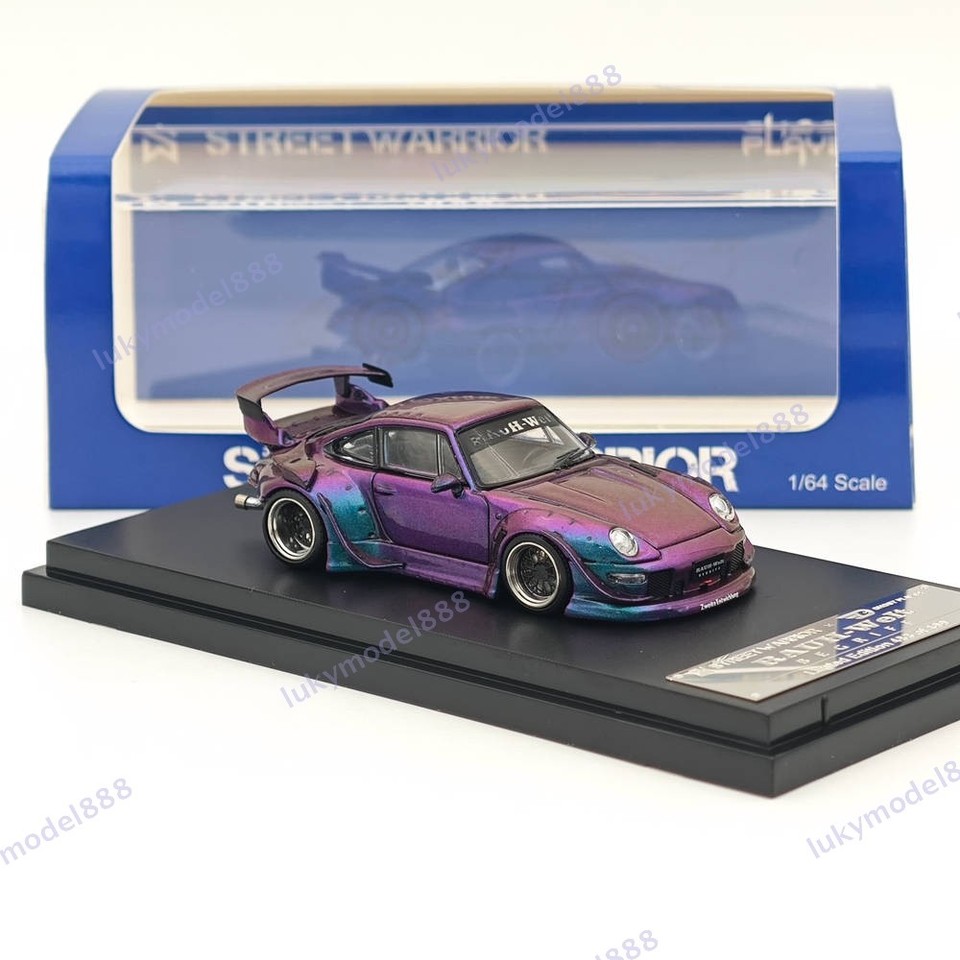 1:64 SW 993 Racing Sports Classic Model Low Spoiler Purple Diecast | eBay