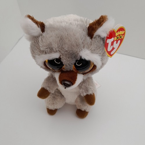 TY Beanie Boos - OAKIE the Raccoon Plush (6 inch) Gray Brown MWMTs Boo ...