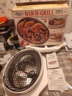 DAZEY INDOOR ELECTRIC BAR-B-GRILL DSG-275~1200 WATTS~UNUSED~ORIG. BOX ...