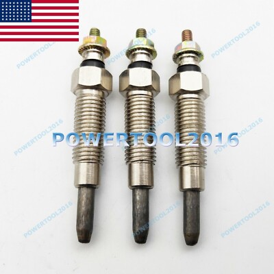3 x Glow Plug 3974953 for Bobcat 643 645 743 1600 with Kubota Engine ...