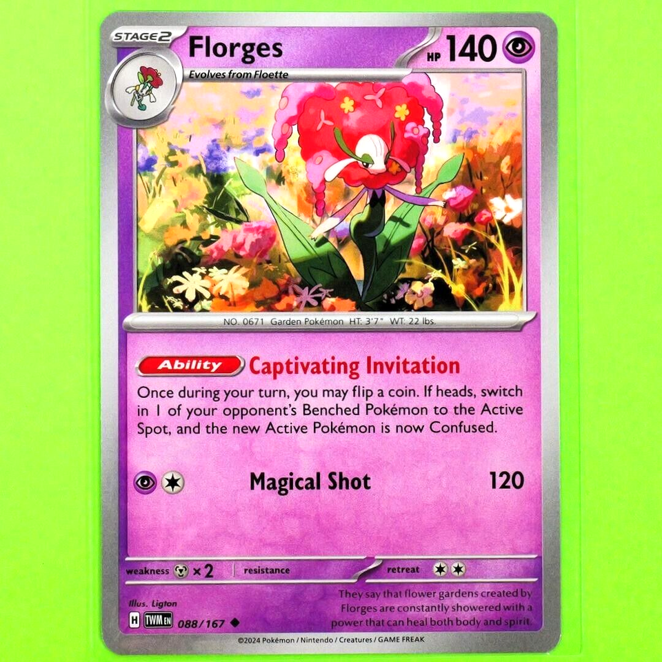 Florges - Uncommon - Pokemon TCG Scarlet & Violet Twilight Masquerade ...