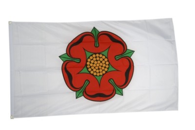 Großbritannien Lancashire red rose Hissflagge britische Fahnen Flaggen ...