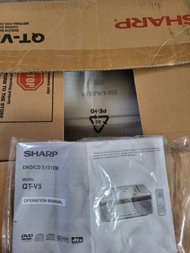 Vintage 1990s Sharp DVD / CD QT-V5 Radio Boombox BRAND NEW IN THE BOX ...