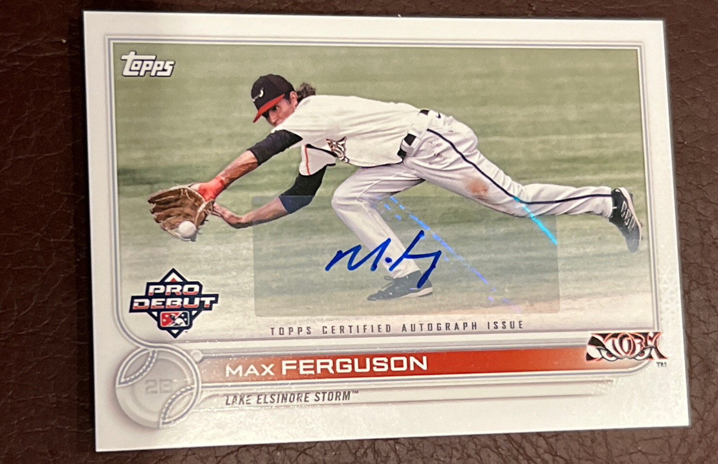 2022 Topps Pro Debut MAX FERGUSON *Prospect Autograph Auto* Storm #PD ...