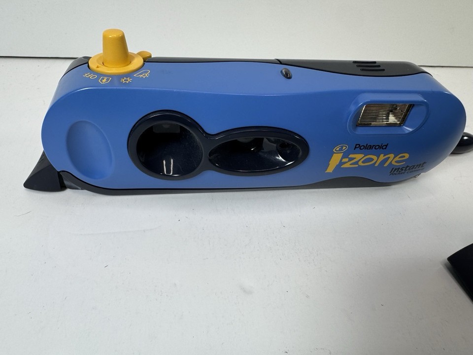 TWO Polaroid i-Zone Instant Film Pocket Camera Blue Vintage 2000s ...