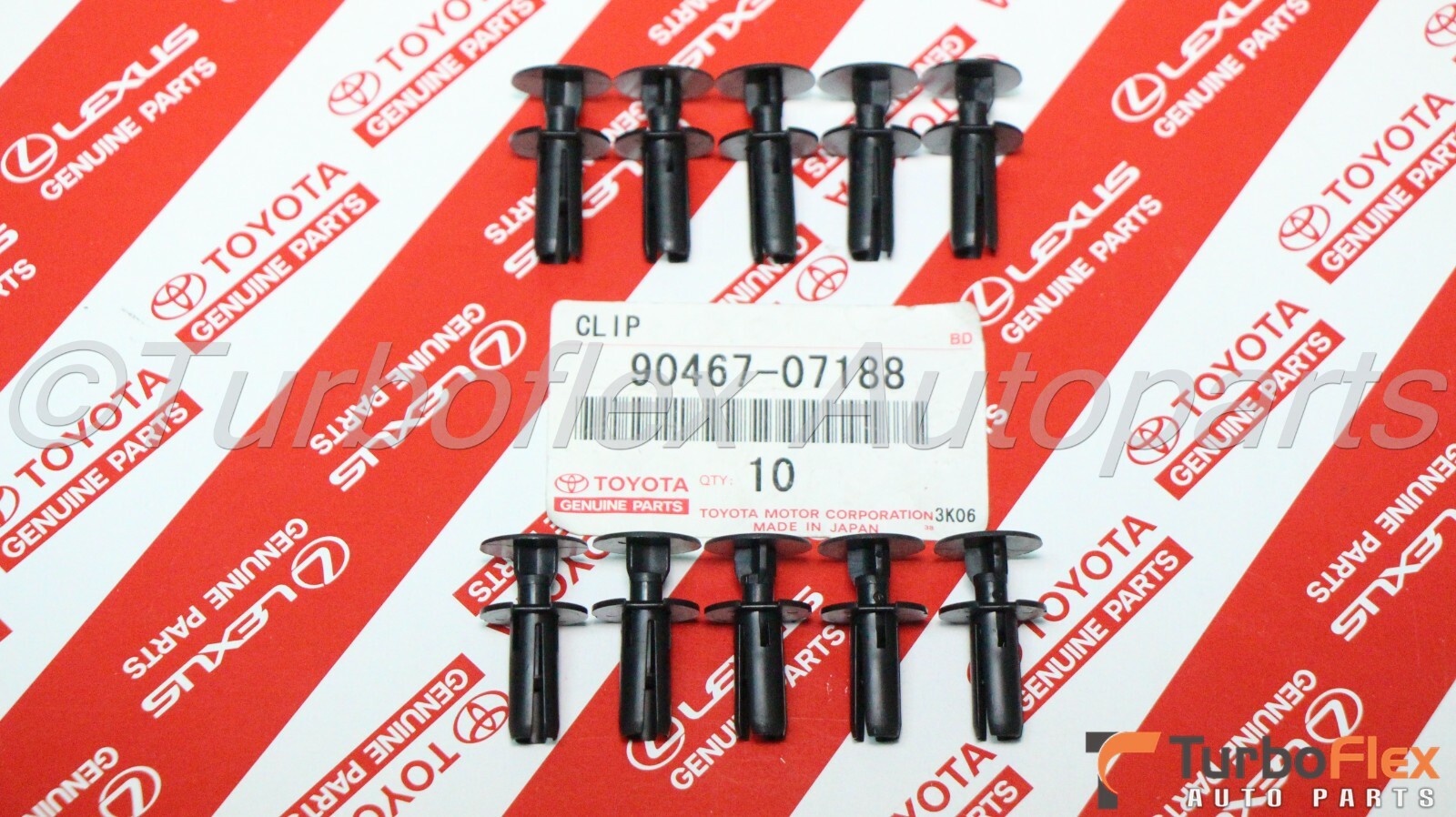 Toyota 4runner Camry MR2 Spyder Tacoma Genuine Clip Pack of 10 90467 ...