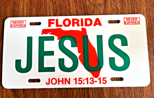 Jesus Christ Christian Lord God, John 15:13-15 License Plate Car Truck ...
