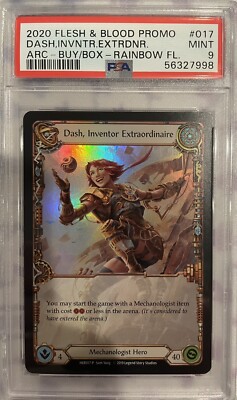 2020 Flesh & Blood Dash Inventor Extraordinaire - Rainbow Foil - PSA 9 ...