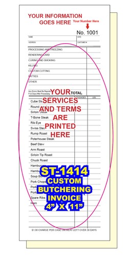Point Of Sale & Money Handling Custom Sales Invoice Custom 2 Part/3 ...