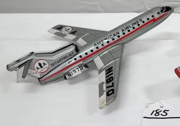 Vintage American Airlines 727 Astro Jet N1970 Tin Friction Toy Japan | eBay
