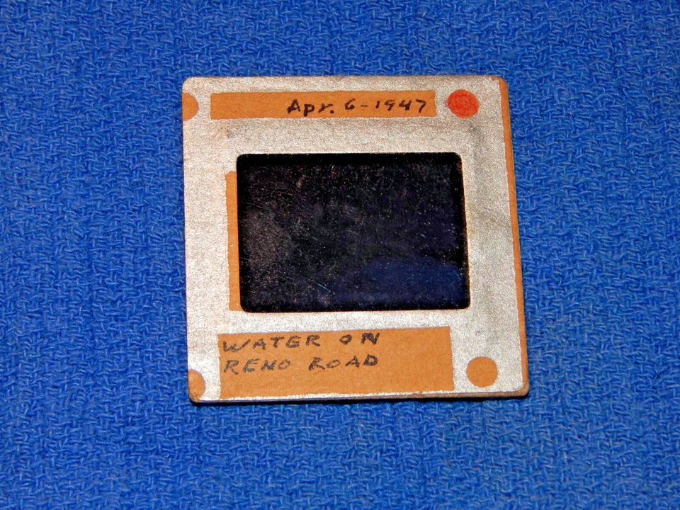 VINTAGE 35mm SLIDE OIL CITY RENO PENNSYLVANIA FLOOD ROAD RAILROAD ...