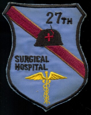US Army 27th Surgical Hospital Patch Q-7 | eBay